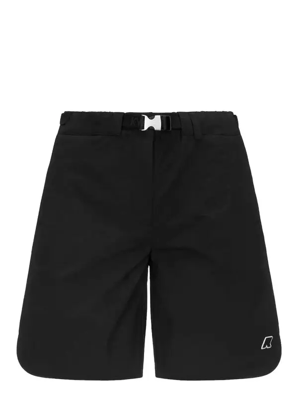 K-WAY Hiky Buckle-belt Shorts - Black