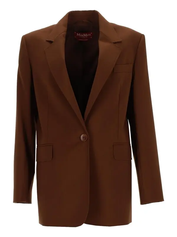 Max Mara Single-breasted Blazer - Brown