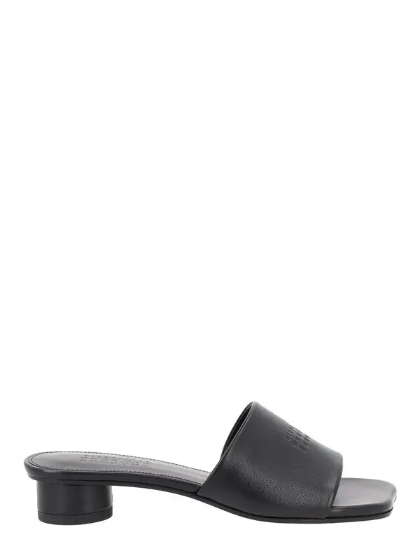 MAISON MARGIELA Sandal With Logo - Black