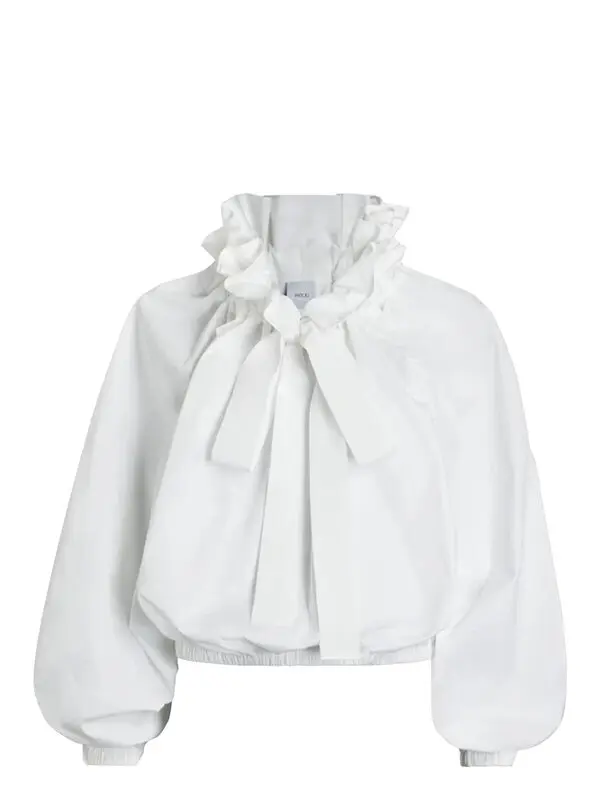 Patou Top With Balloon Sleeves - White