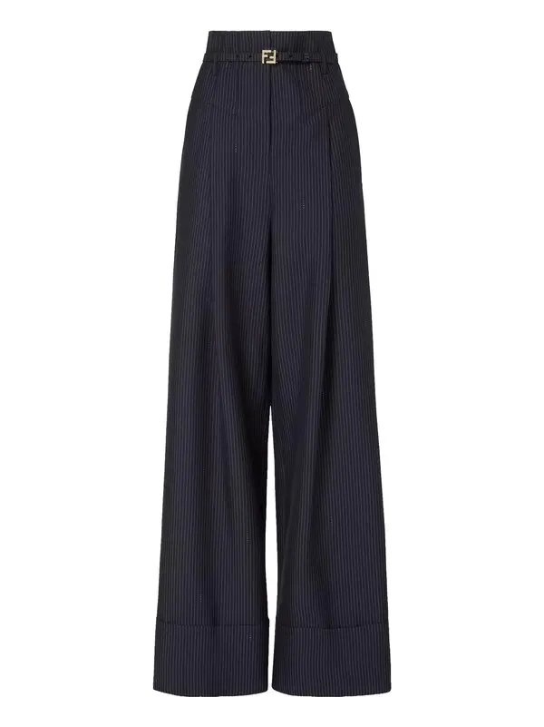 Fendi Belted Pants - Blue