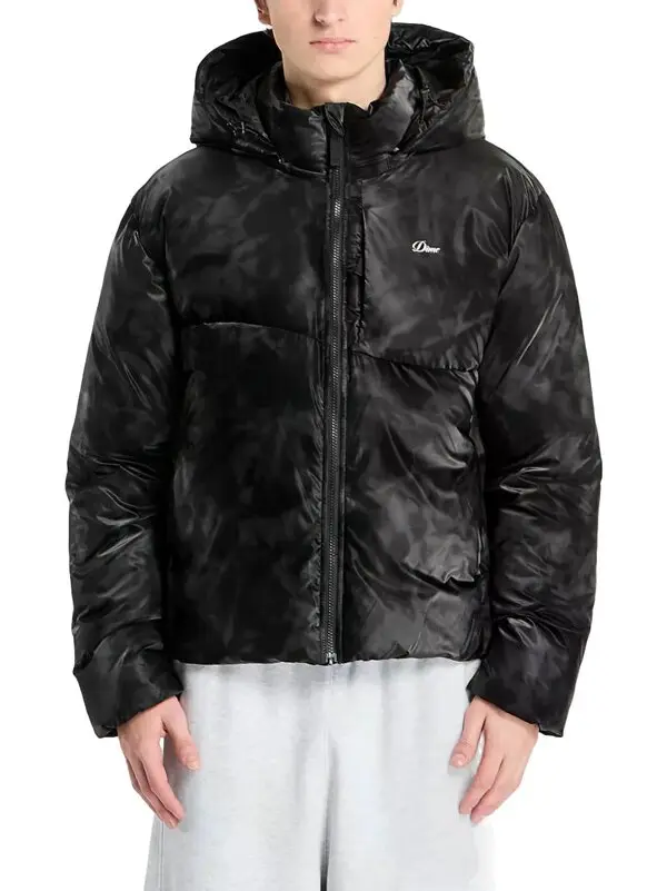 DIME Hooded Puffer Jacket - Black