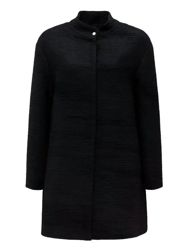 Herno Textured Coat - Black