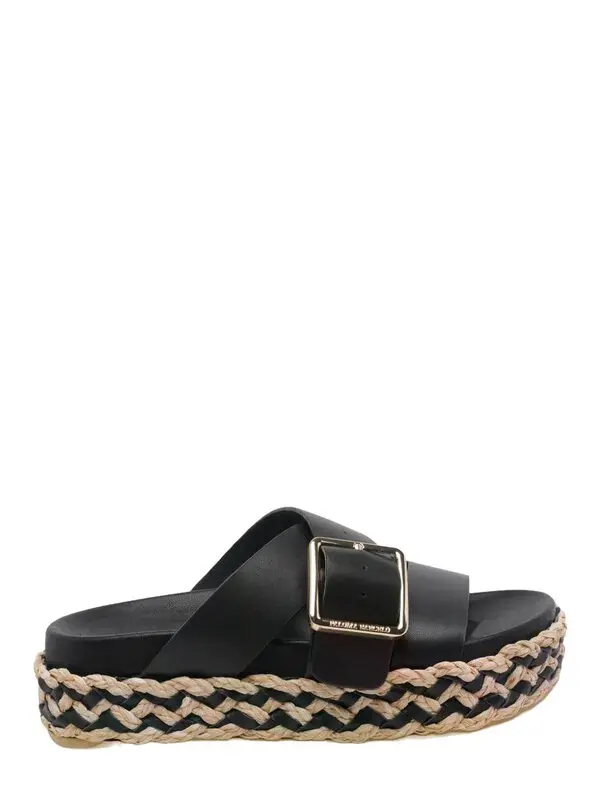 PALOMA BARCELO Buckle-detail Platform Sandals - Black