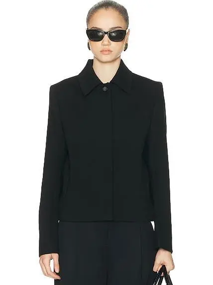 TOTEME Boxy Twill Jacket - Black