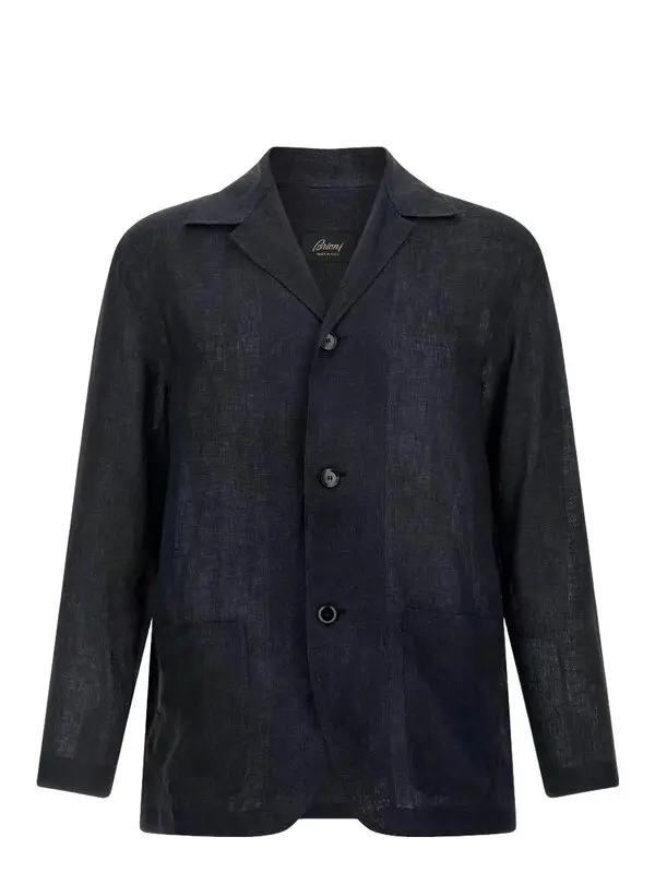 Brioni Patch Pockets Shirt - Blue