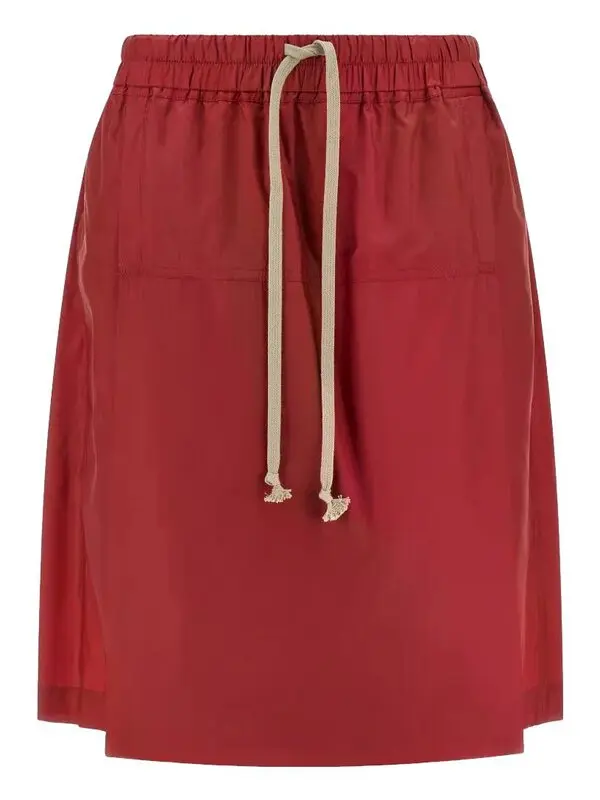 Rick Owens Kilt Drawstring Shorts - Red