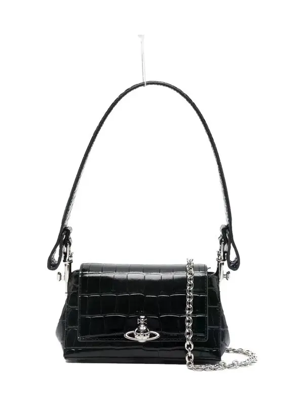 VIVIENNE WESTWOOD Orb-detail Shoulder Bag - Black