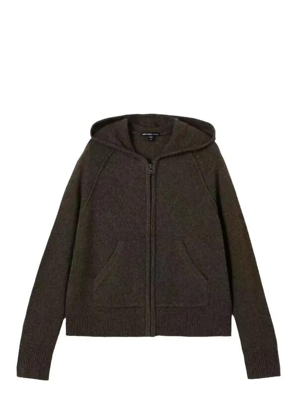 JAMES PERSE Hooded Track Jacket - Brown