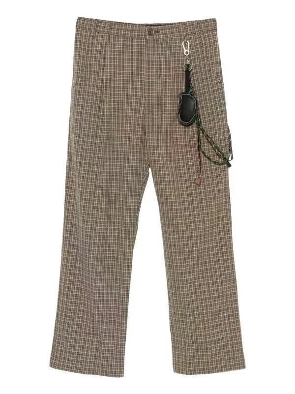 SONG FOR THE MUTE Checked-pattern Trousers - Neutrals