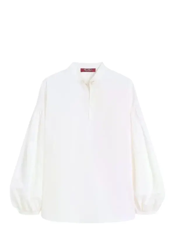 Max Mara Lantern-sleeve Blouse - White