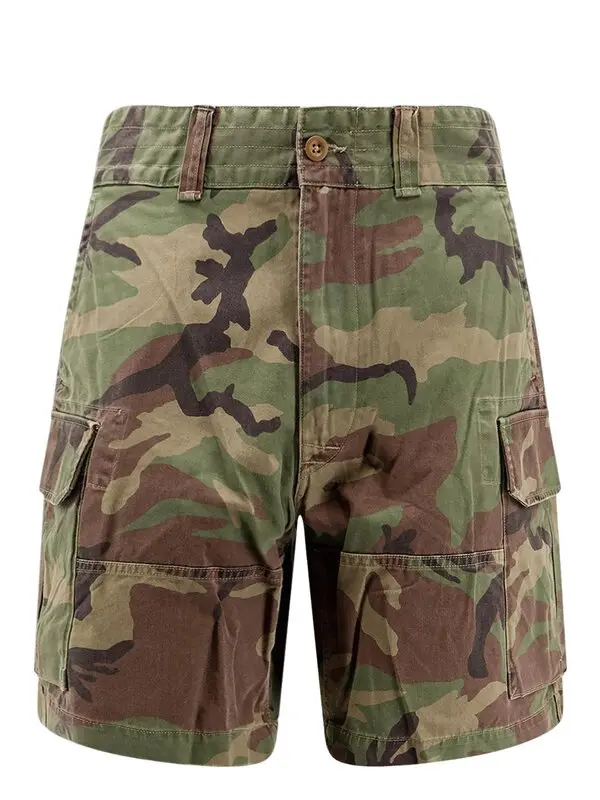 Polo Ralph Lauren Camouflage Cotton Relaxed Fit Shorts - Green