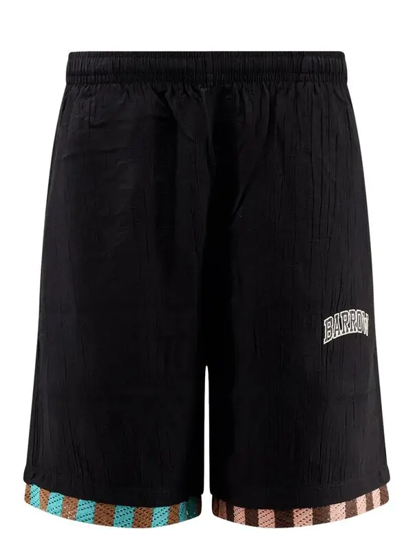 BARROW Viscose Blend Bermuda Shorts - Black