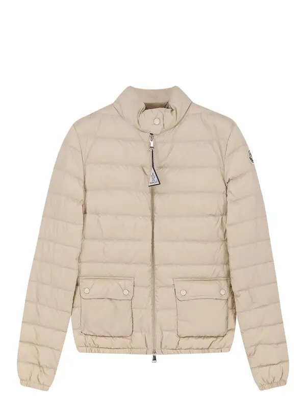 Moncler Lans Recycled Material Down Jacket - Beige