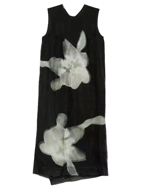 Christian Wijnants Floral-pattern Shift Dress - Black