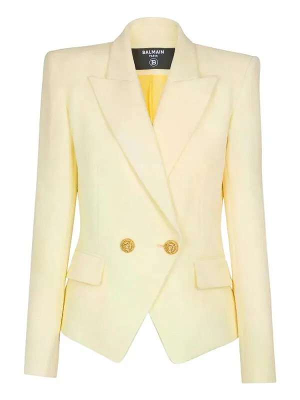 Balmain Double-button Blazer - Yellow