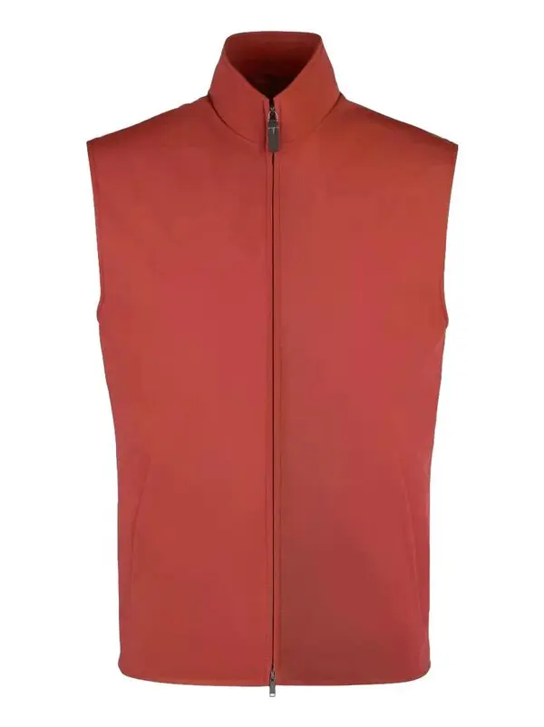TOD'S Zip-fastening Lightweight Vest - Red