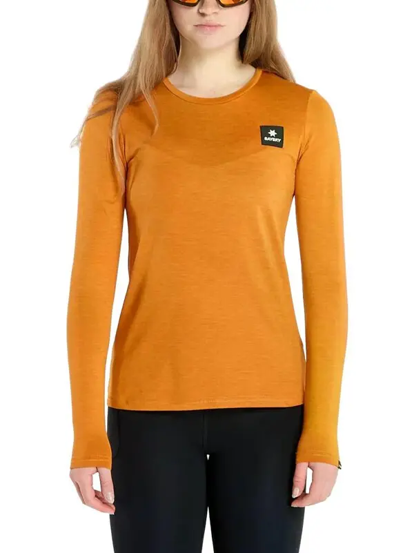 SAYSKY Reflective Logo Long-sleeve T-shirt - Orange