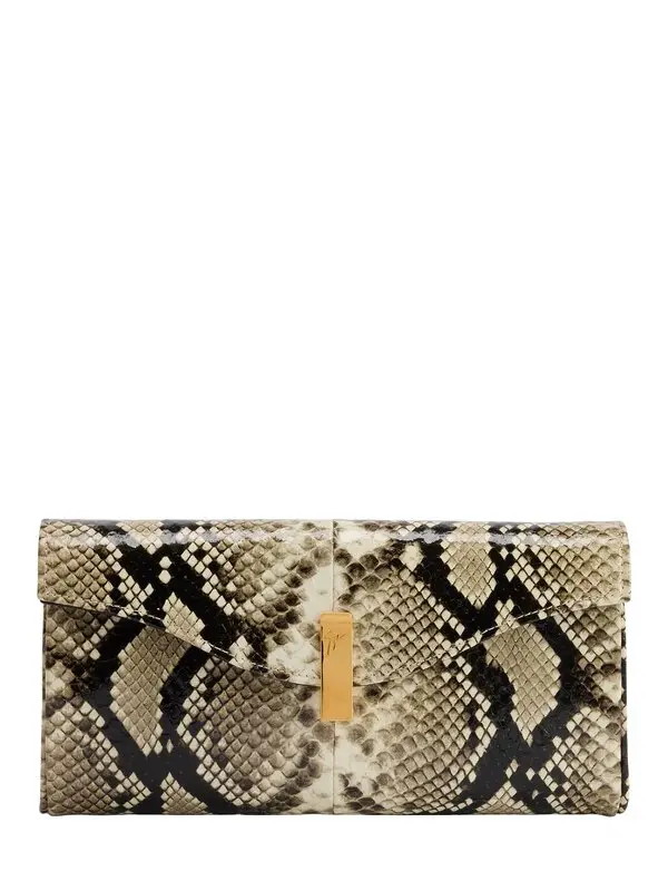 GIUSEPPE ZANOTTI Flutie Clutch Bag - Natural
