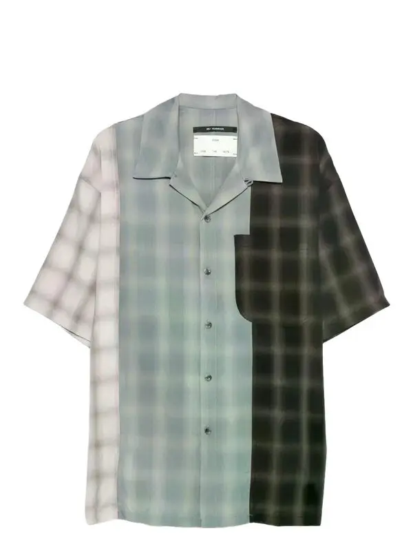 SONG FOR THE MUTE Checked-pattern Shirt - Blue