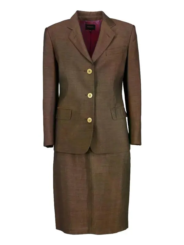 Missoni Padded-shoulder Blazer Suit - Brown