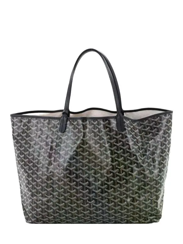 Goyard Saint Louis Coated Canvas Gm Tote Bag - Black
