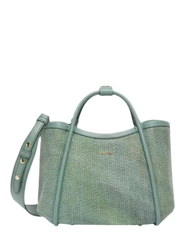 Max Mara Tote Bag With Detachable Shoulder Strap - Green