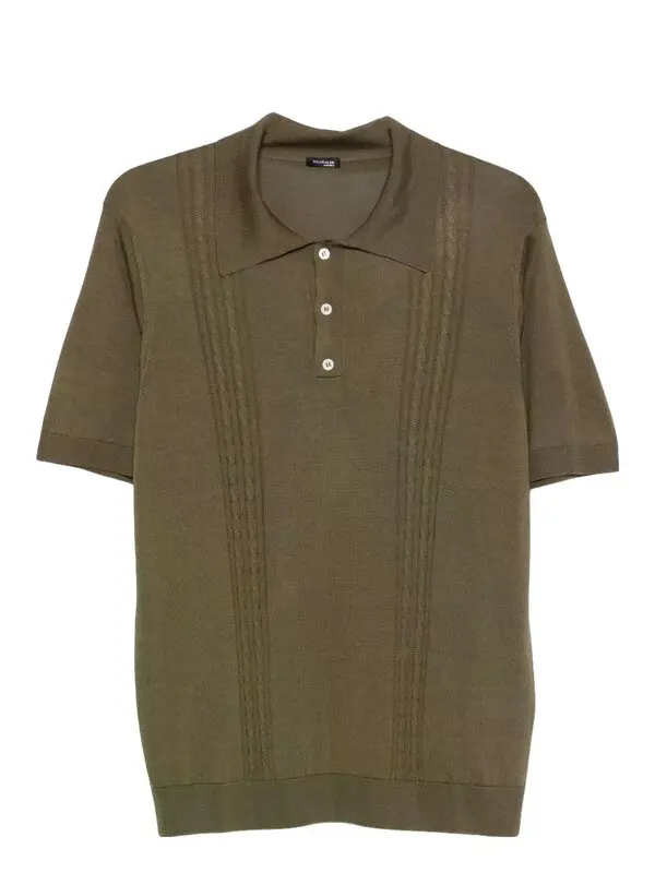 Kiton Buttoned Polo Shirt - Green