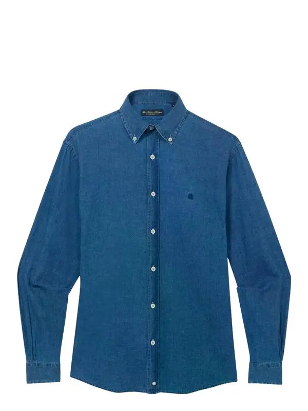 Brooks Brothers Button-down Embroidered Shirt - Blue