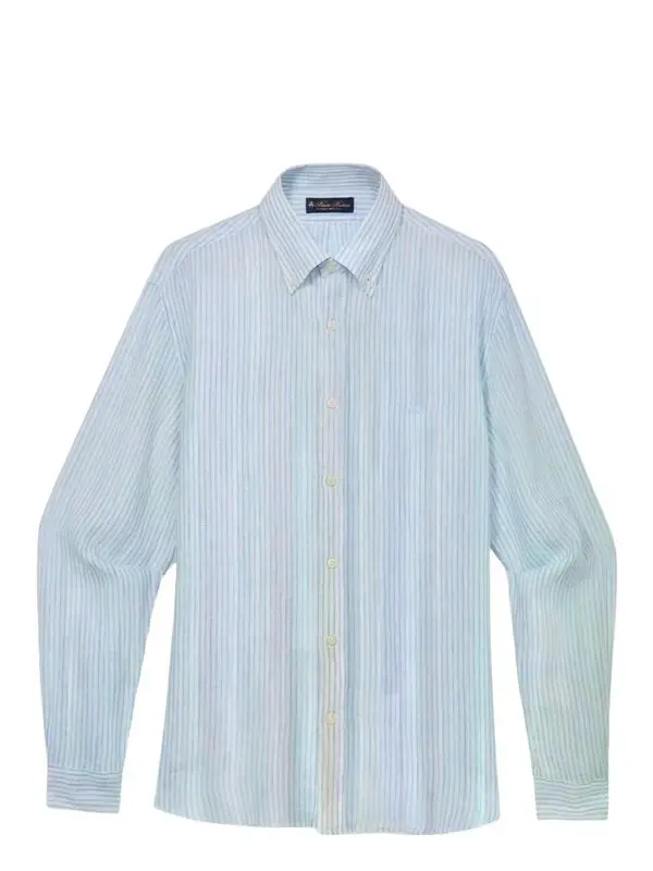 Brooks Brothers Button-down Striped Shirt - Blue