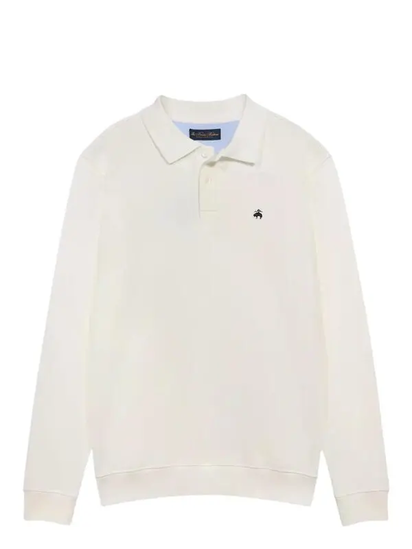 Brooks Brothers Ribbed Cotton Polo Shirt - Neutrals