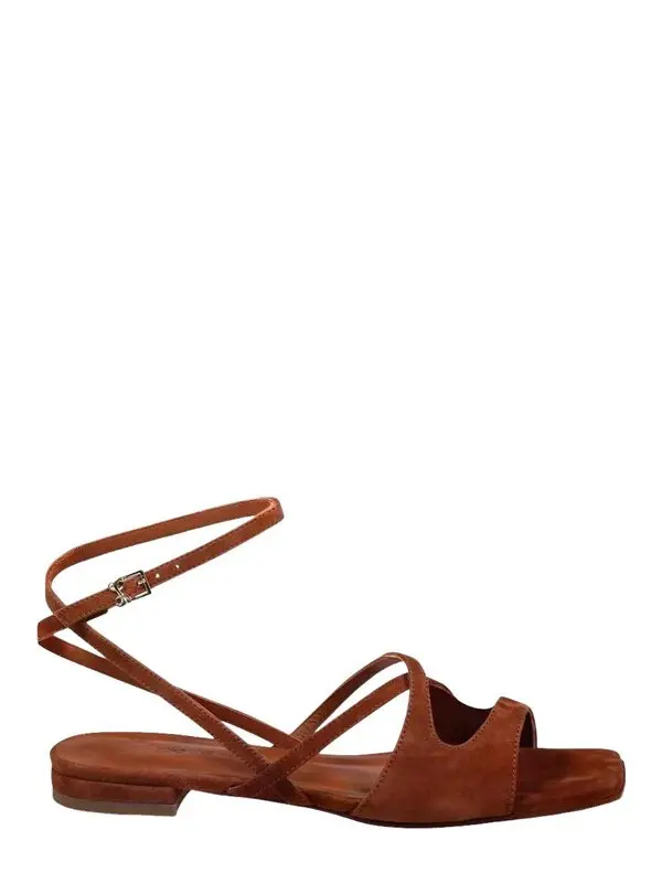 SERGIO LEVANTESI Naomy6 Buckle-fastening Suede Sandals - Brown