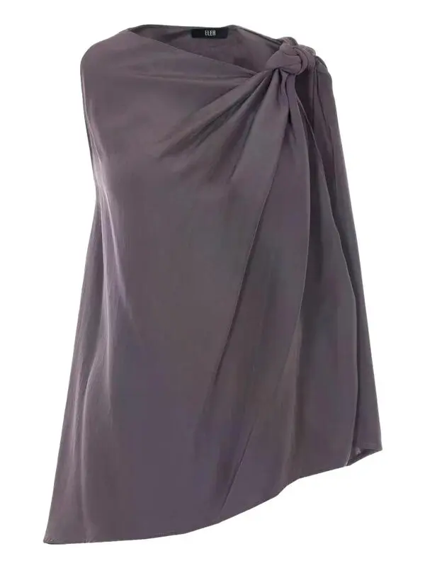 ELEH Knot Sleeveless Top - Grey