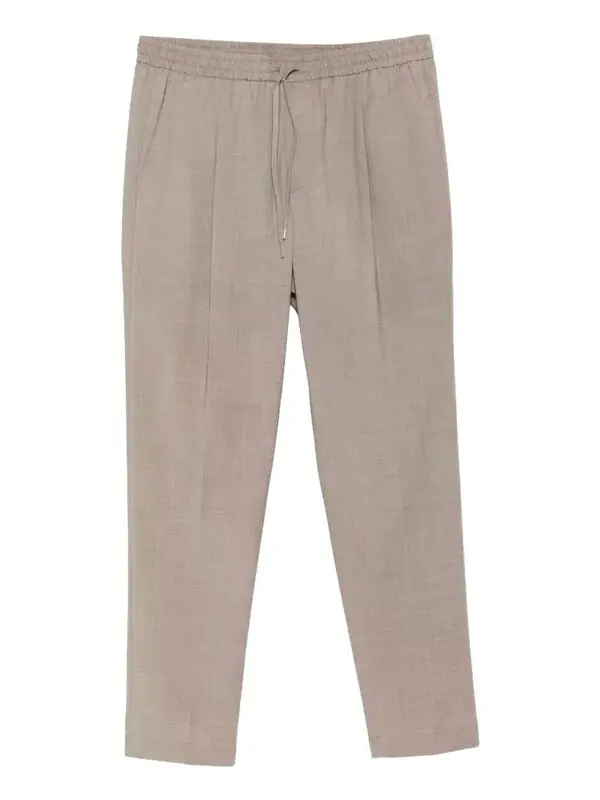 BRIGLIA 1949 Tapered Drawstring Trousers - Neutrals