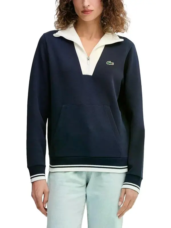 Lacoste Heritage Tennis Quarter-zip Sweatshirt - Blue