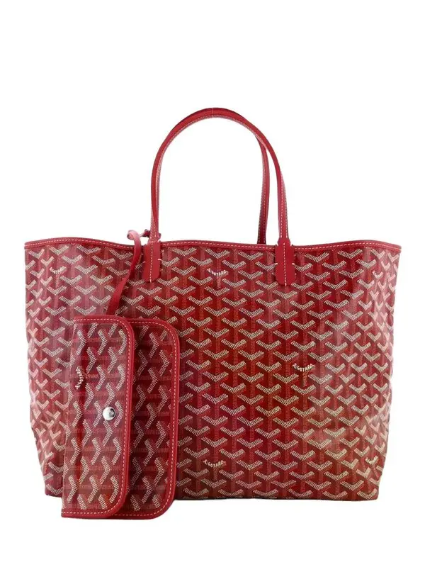Goyard Saint Louis Coated Canvas Pm Tote Bag - Red