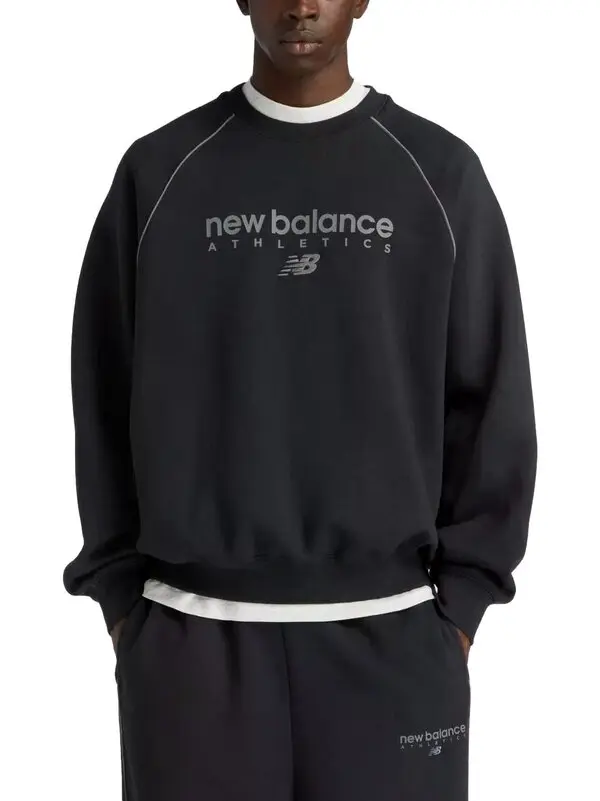 NEW BALANCE Crew-neck Sweatshirt - Black