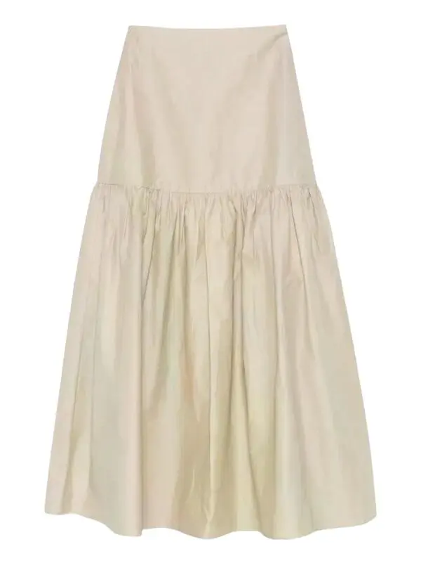 RUOHAN Sedge Aira Ruffled Maxi Skirt - Neutrals