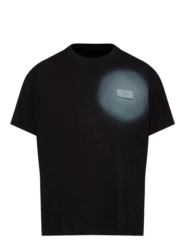 MAISON MARGIELA Round-neck Plaque T-shirt - Black