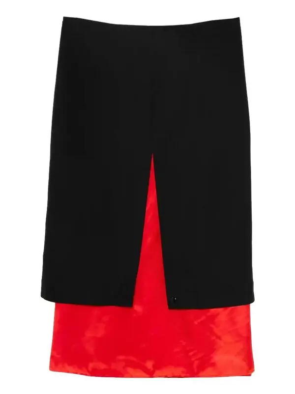 RÓHE Upside-down Midi Skirt - Black