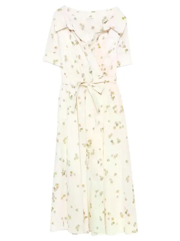 Altuzarra Floral-print Wrap Dress - Neutrals