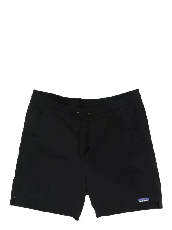 Patagonia Drawstring Logo Patch Shorts - Black