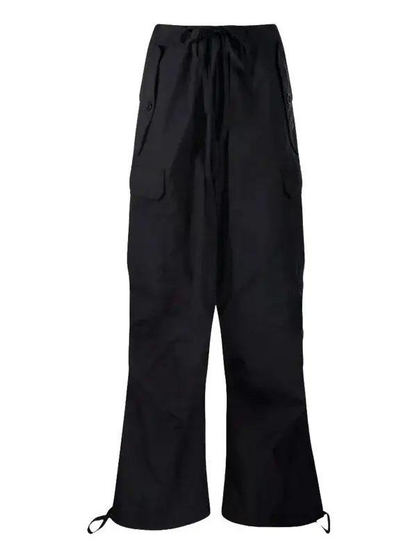 P.a.r.o.s.h Drawstring Cargo Trousers - Black