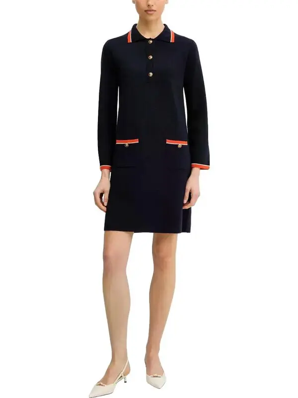 Luisa Spagnoli Mariolina Button-pocket Mini Dress - Blue