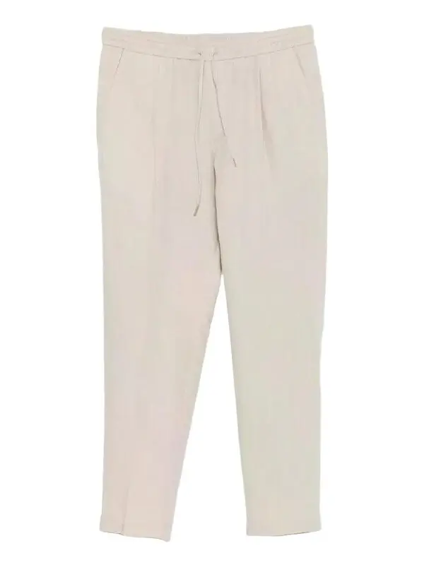 BRIGLIA 1949 Drawstring Pleated Trousers - Neutrals