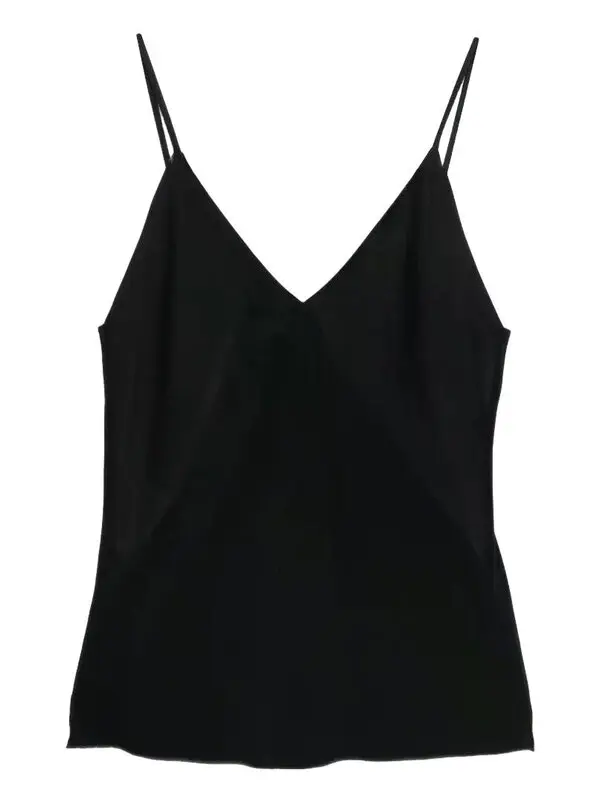 FORTE_FORTE V-neck Tank Top - Black