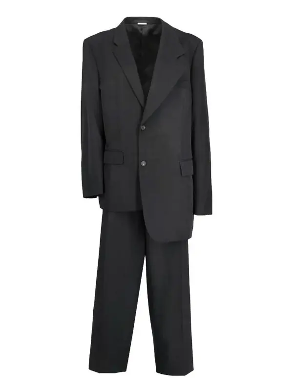 Comme Des Garçons Asymmetric Jacket Suit - Black