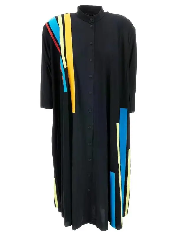 IRIE' Striped Mini Dress - Black