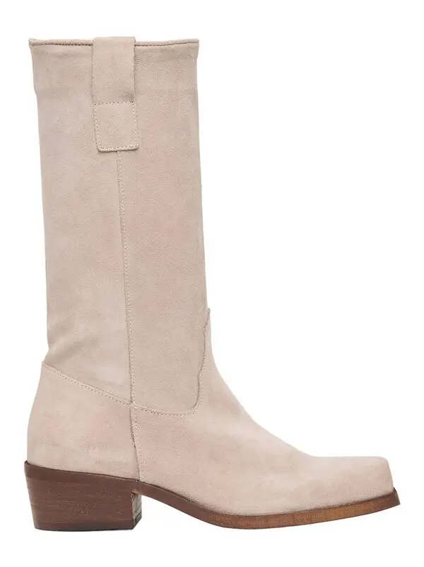 DOLCEVITA Romie Mid-calf Boots - Lt Taupe Suede