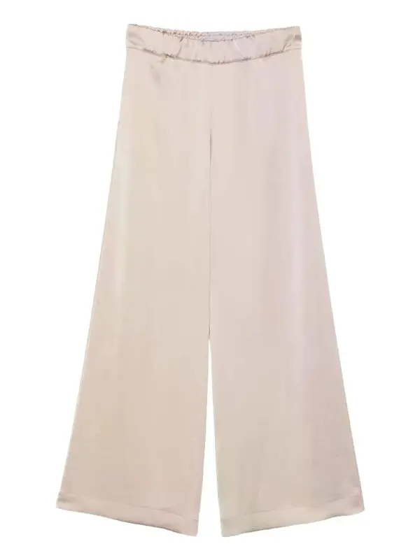 D.exterior Wide-leg Trousers - Brown
